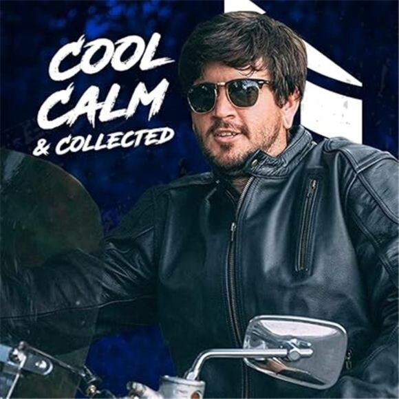 Jackets & Coats | Leather Motorcycle Jacket With Armor For Men Cafe ...